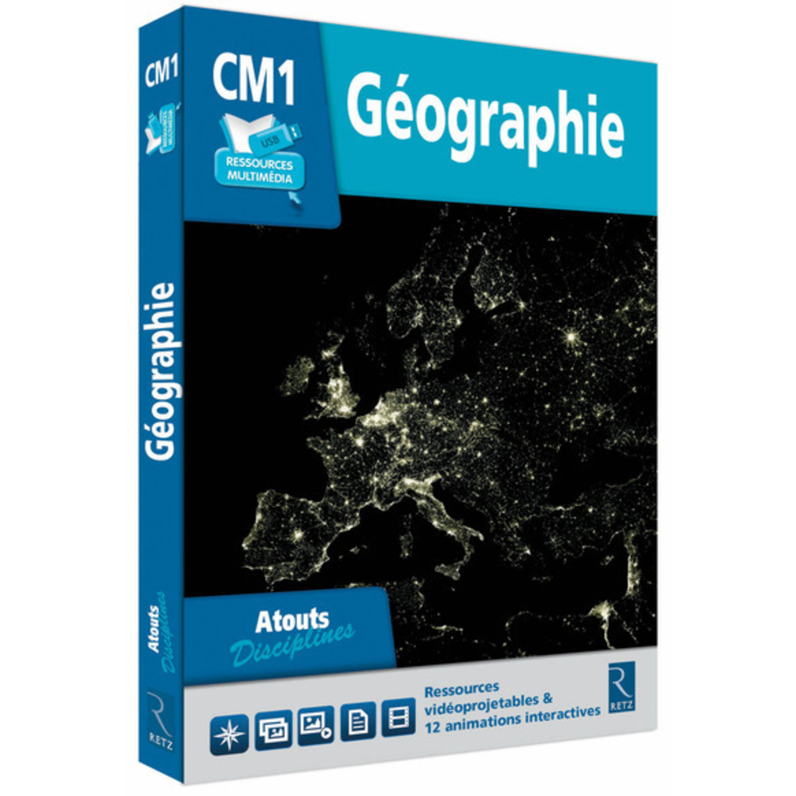 CLE RESSOURCES NUMERIQUES GEOGRAPHIE CM1 9782725631202 - LLT