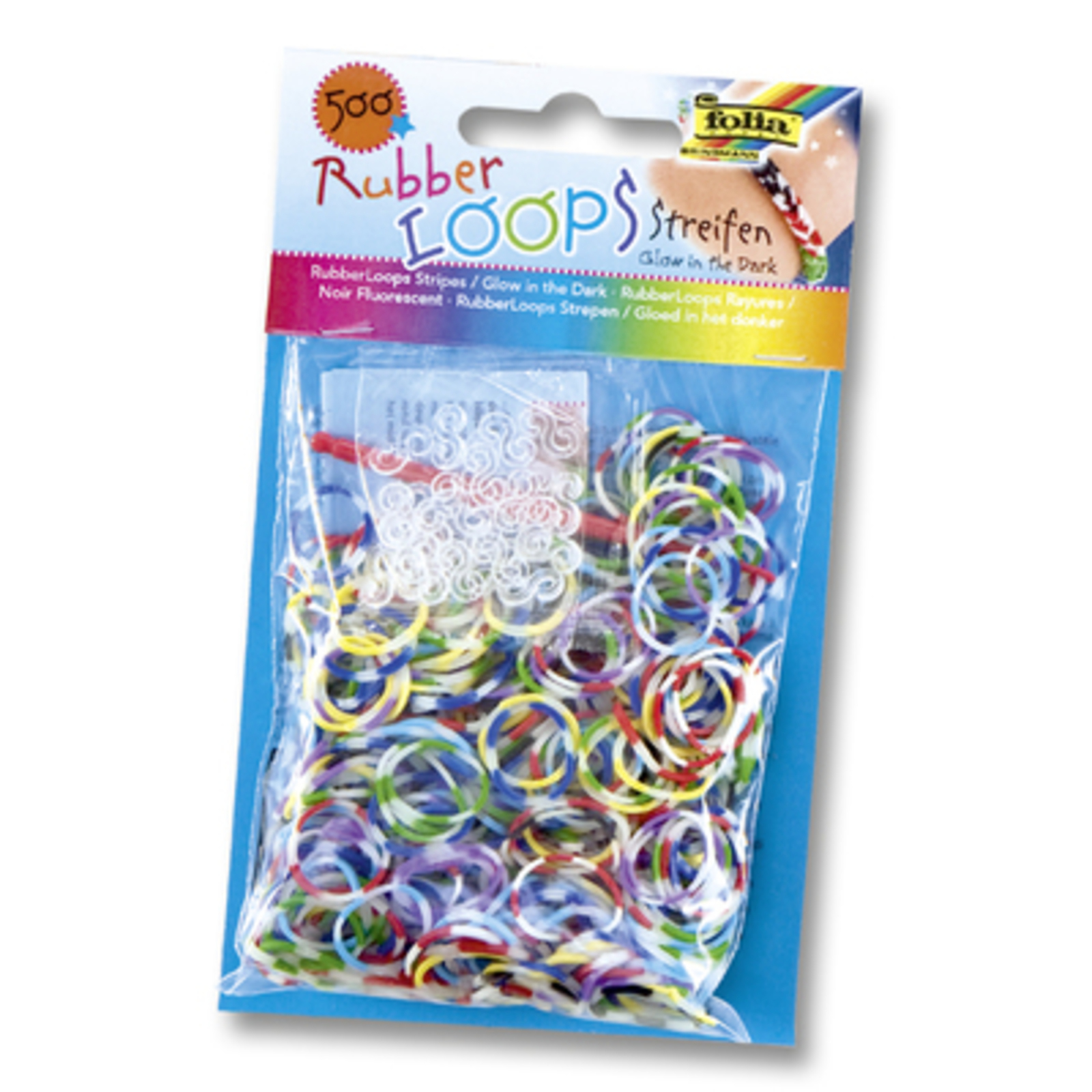 RUBBER LOOPS - SACHET DE 500 PIECES MULTICOL. K752841 - LLT